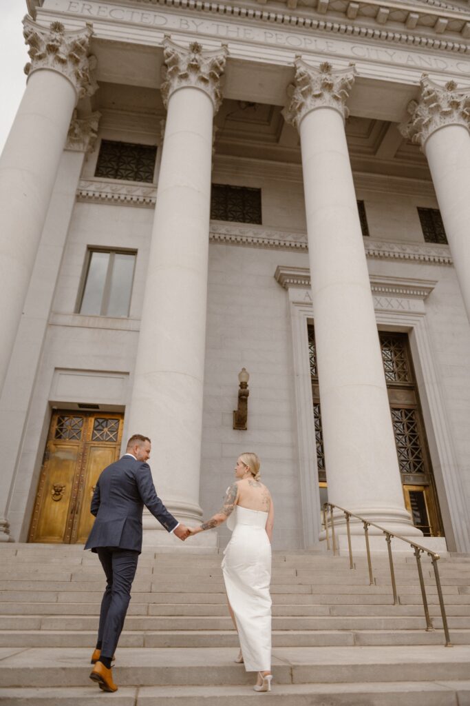 An Intimate Denver Courthouse Elopement for Carly & Brian